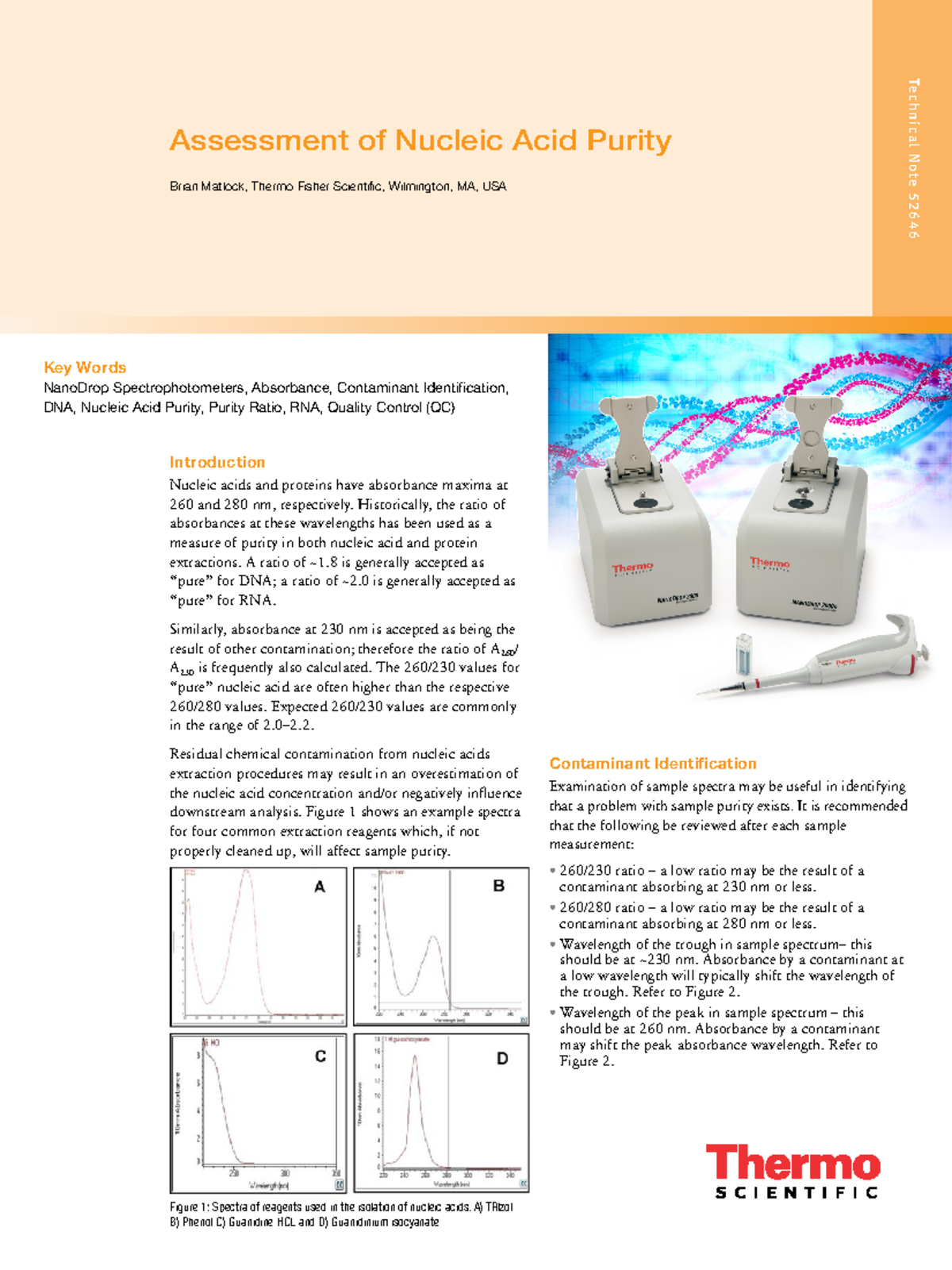 TN52646-E-0215M-Nucleic Acid quantification - Assessment of Nucleic ...