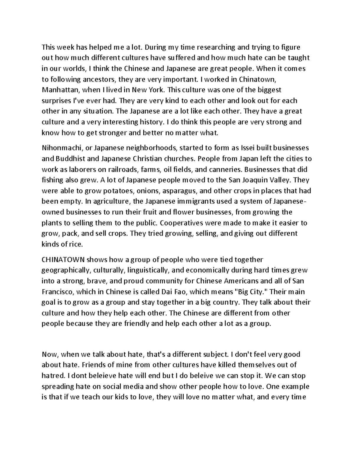 WEEK 5 Reflection Sheet - Copy - This week has helped me a lot. During my time researching and ...