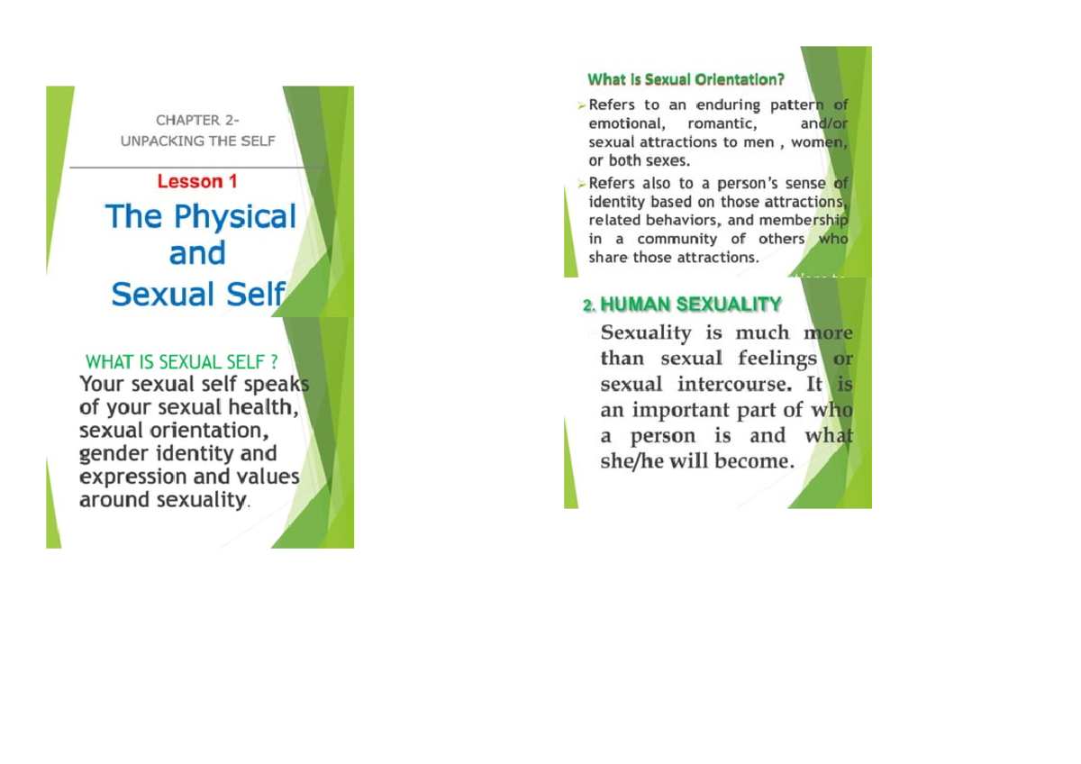 Understanding the self lesson 5 - Peace and Global Education - Studocu