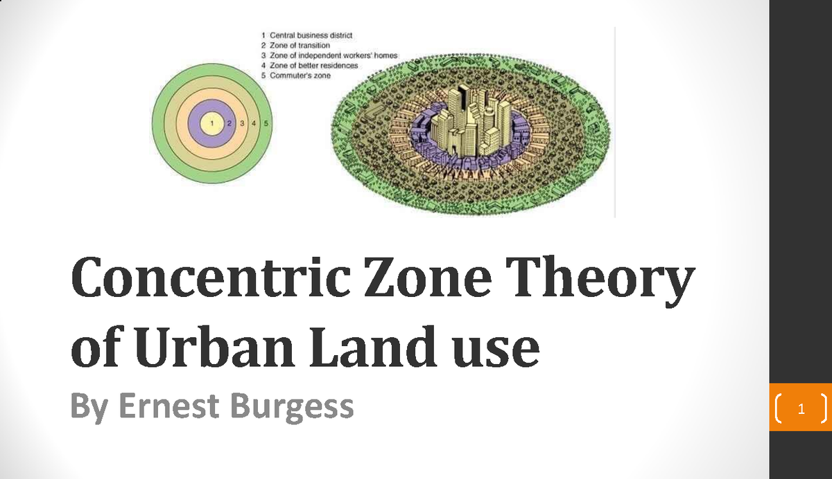 Concentric Zone Theory of Urban Land use - Concentric Zone Theory of ...