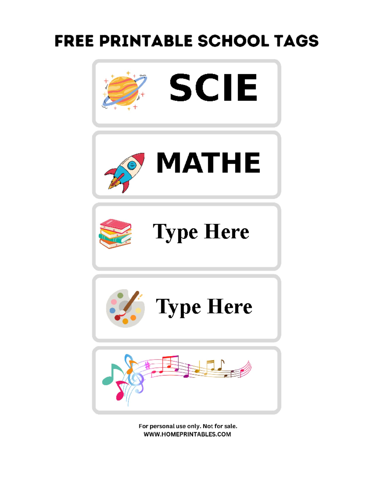 Editable Label Templates by Home Printables - MATHE MATICS SCIE NCE ...