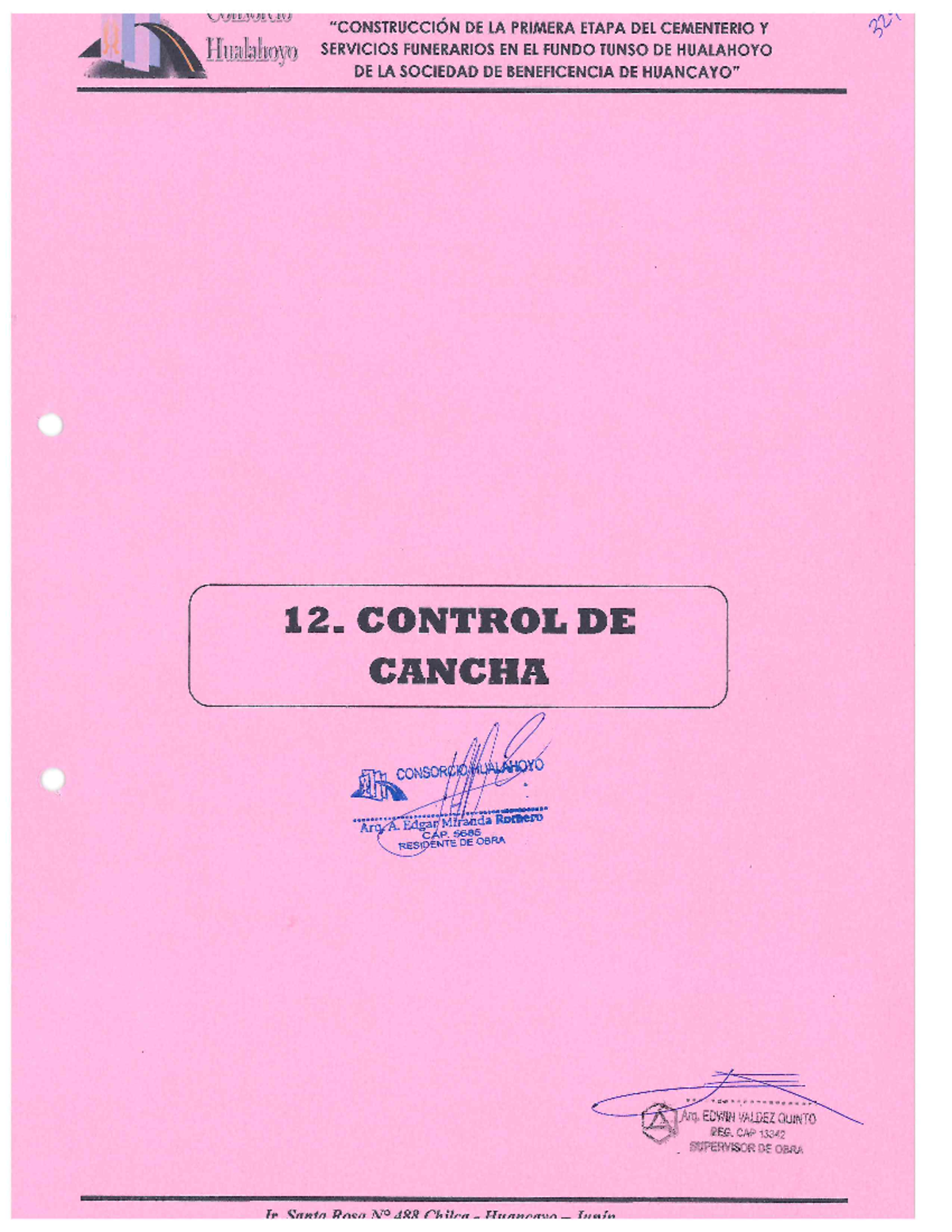 273-329 - DE LA PRIMERA ETAPA DEL CEMENTERIO Y 32, Hualahoyo SERVICIOS FUNERARIOS EN EL FUNDO ...