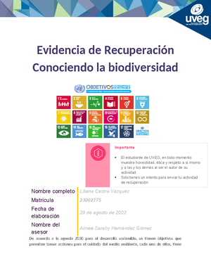 BIO EA1 mapas conceptuales - Conociendo la biodiversidad v2 - Daniel Higueras Ruvalcaba 23013490 ...