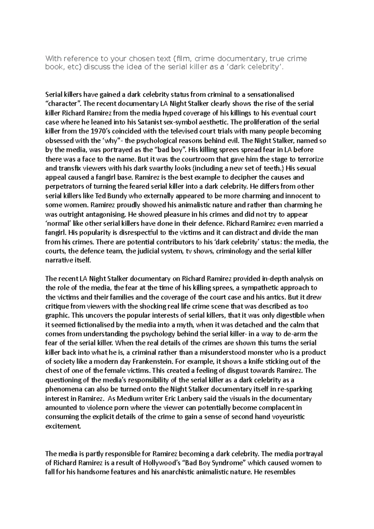 Essay-2-2500-words - Students may find useful - With reference to your ...