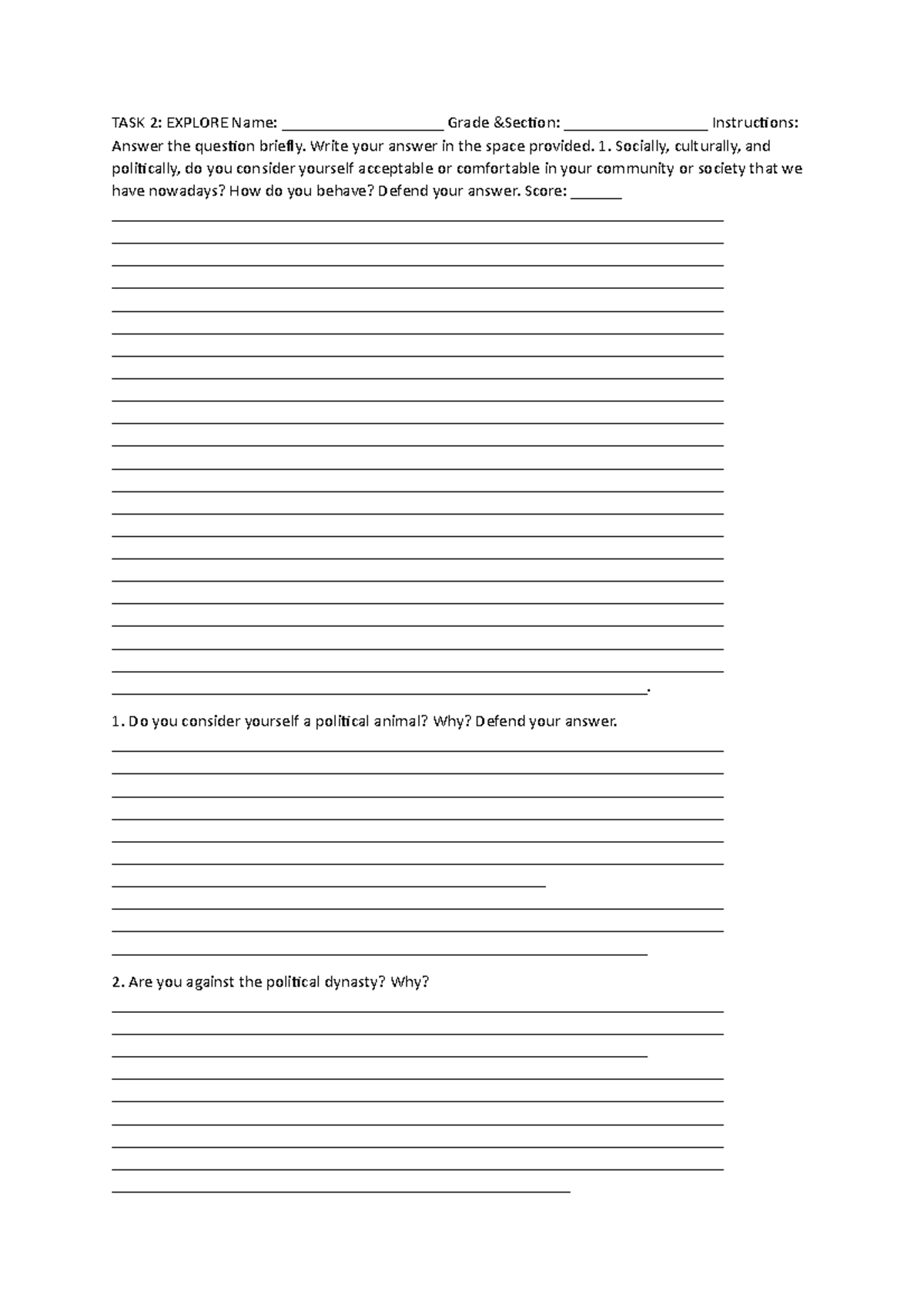 Week-2-Task - uhhuh - TASK 2: EXPLORE Name: ___________________ Grade ...