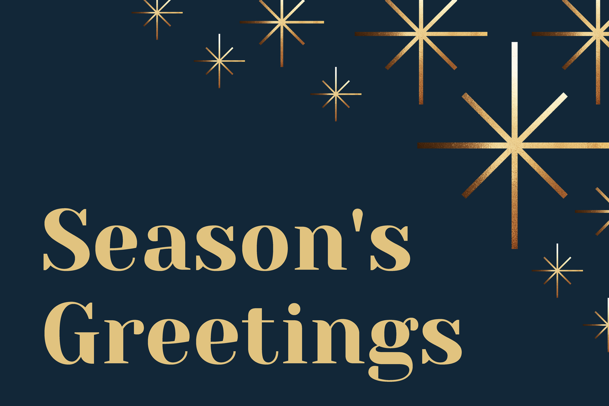 Blue and Gold Seasons Greetings - Season's Greetings - Studocu