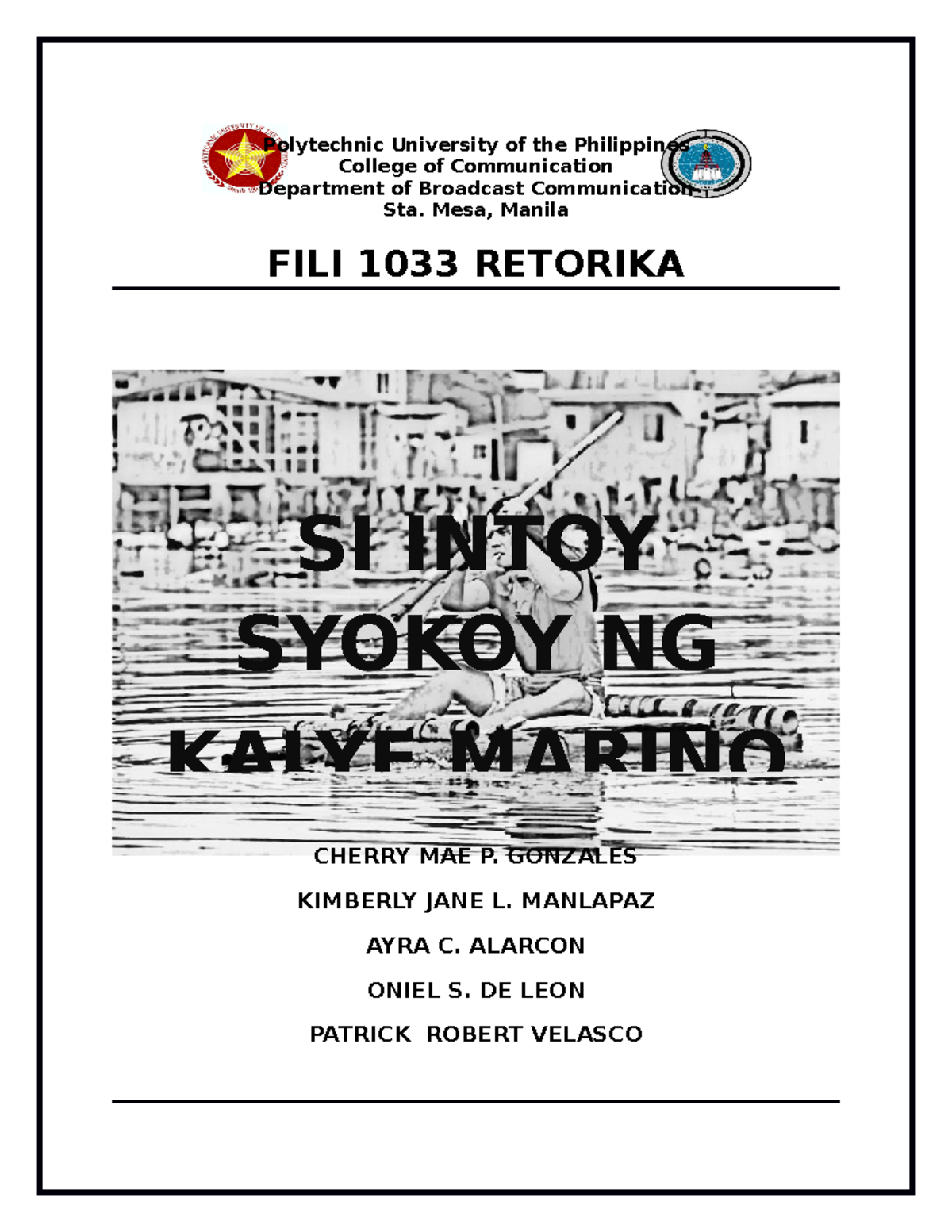 112166789- Intoy- Syokoy - Polytechnic University of the Philippines ...