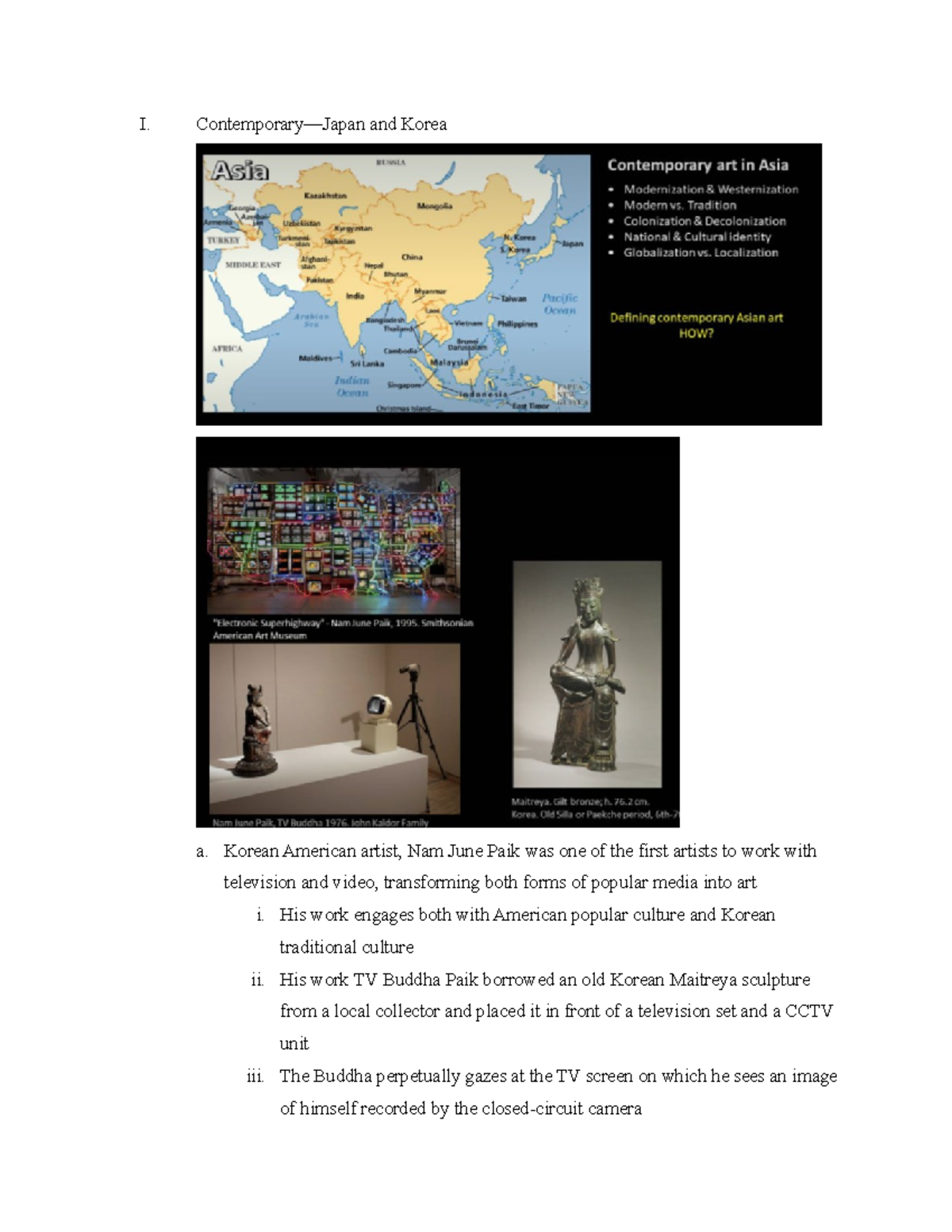 Module 15 Part 8 - Asian Art Final Quiz Notes - I. Contemporary—Japan ...