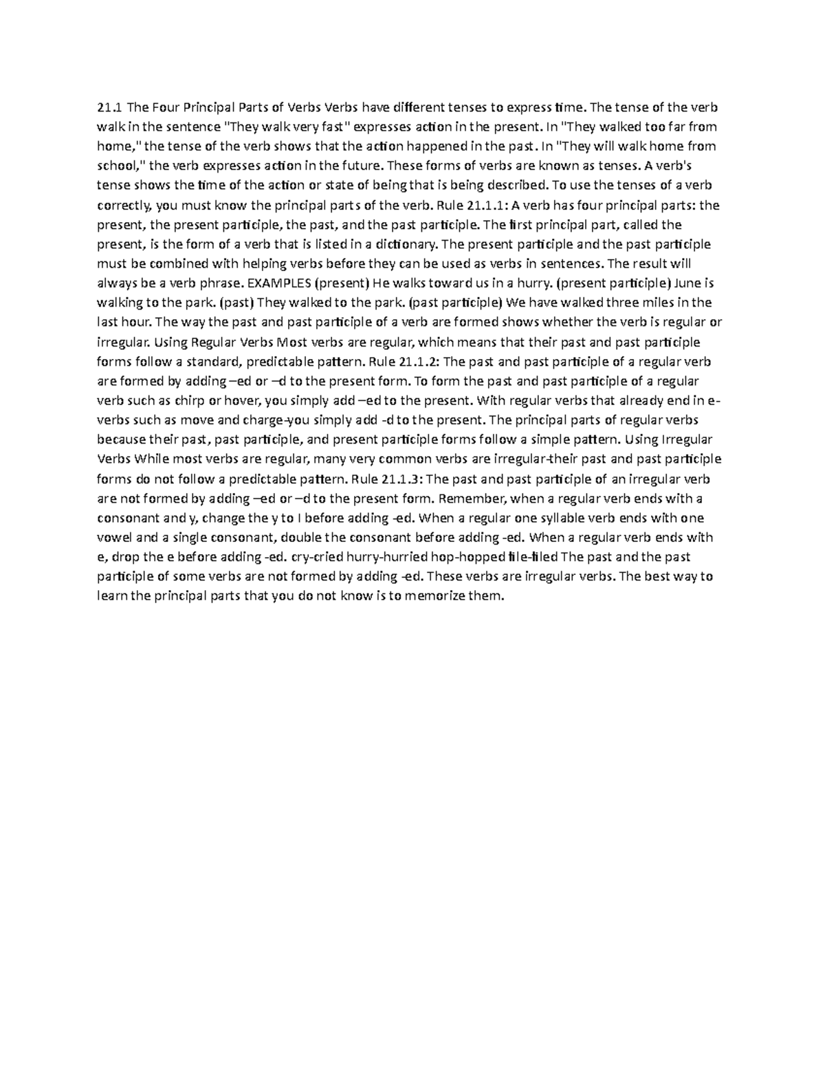 Principal Parts Lecture Notes 1 2 14 21 The Four Principal Parts Of