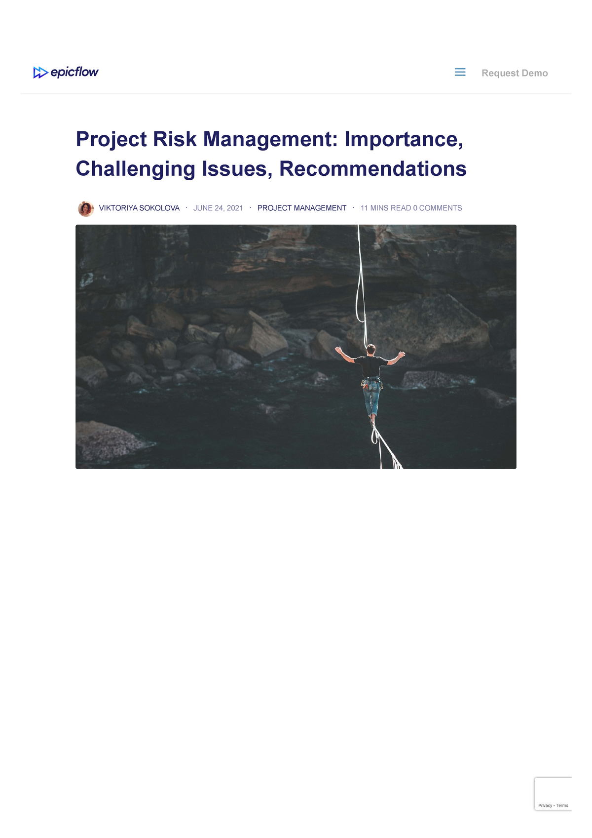 Project Risk Management Importance, Challenges, Recommendations ...