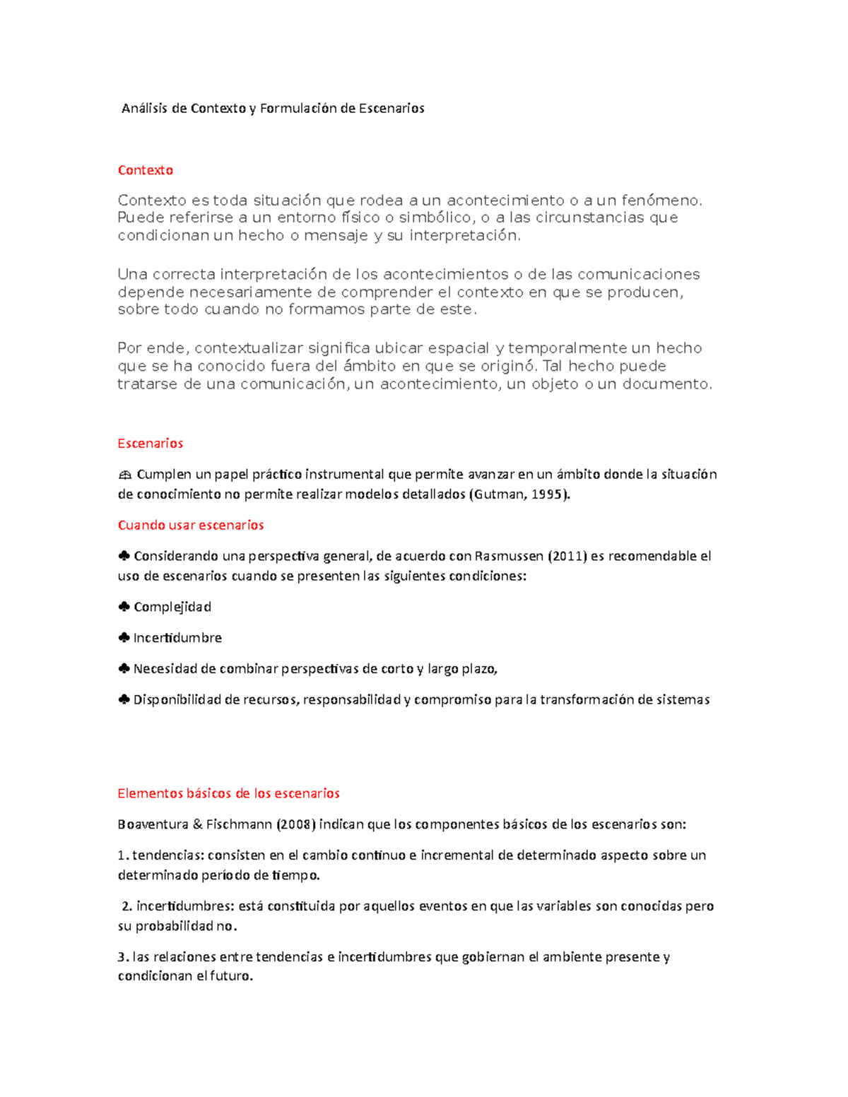 Análisis de Contexto - apuntes - Análisis de Contexto y Formulación de ...