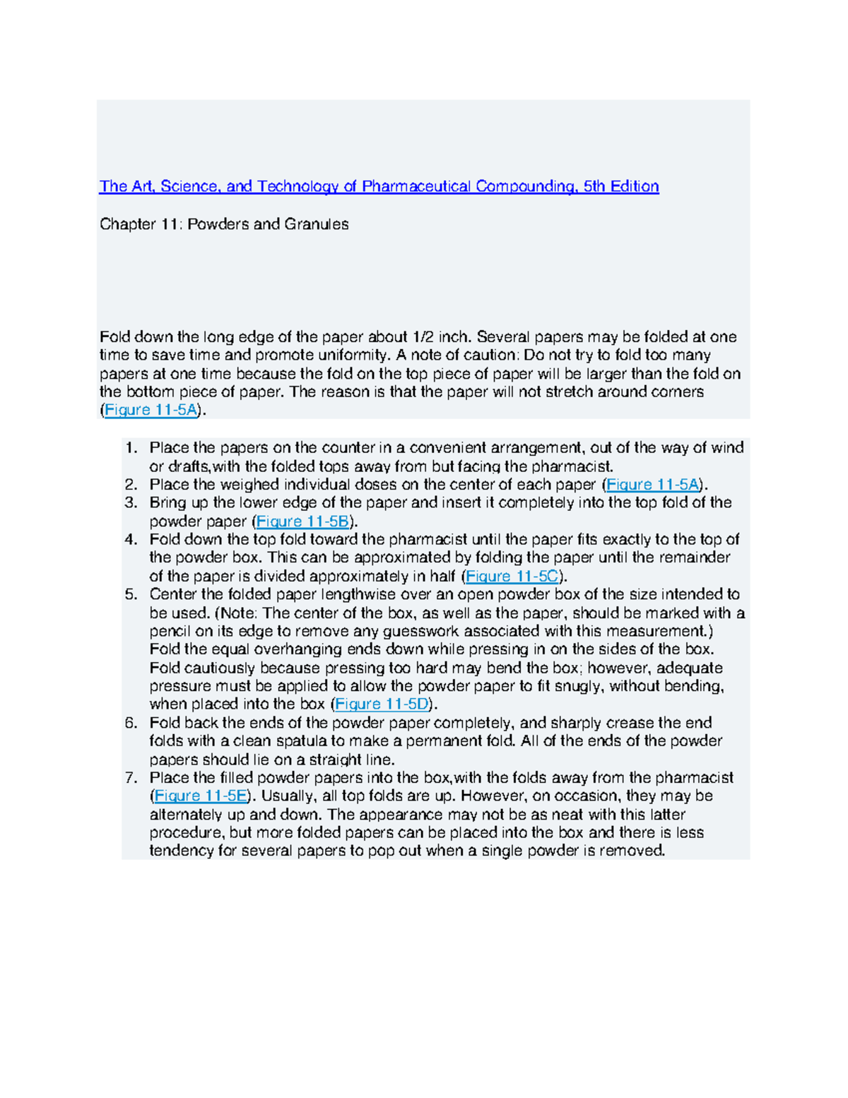 How to Fold Powder Paper - CL000 - NSU - Studocu