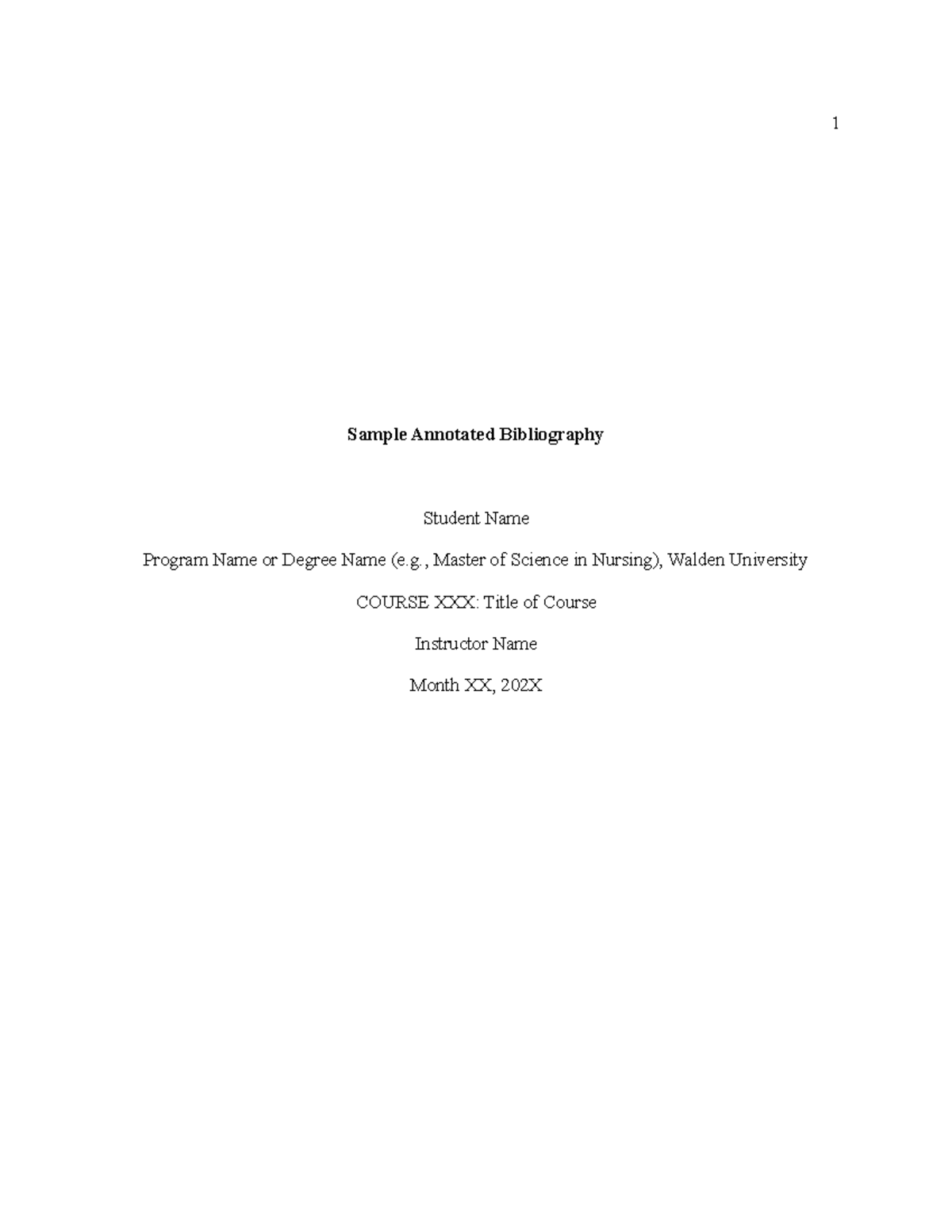 Sample Annotated Bibliography APA 7 example - Sample Annotated ...