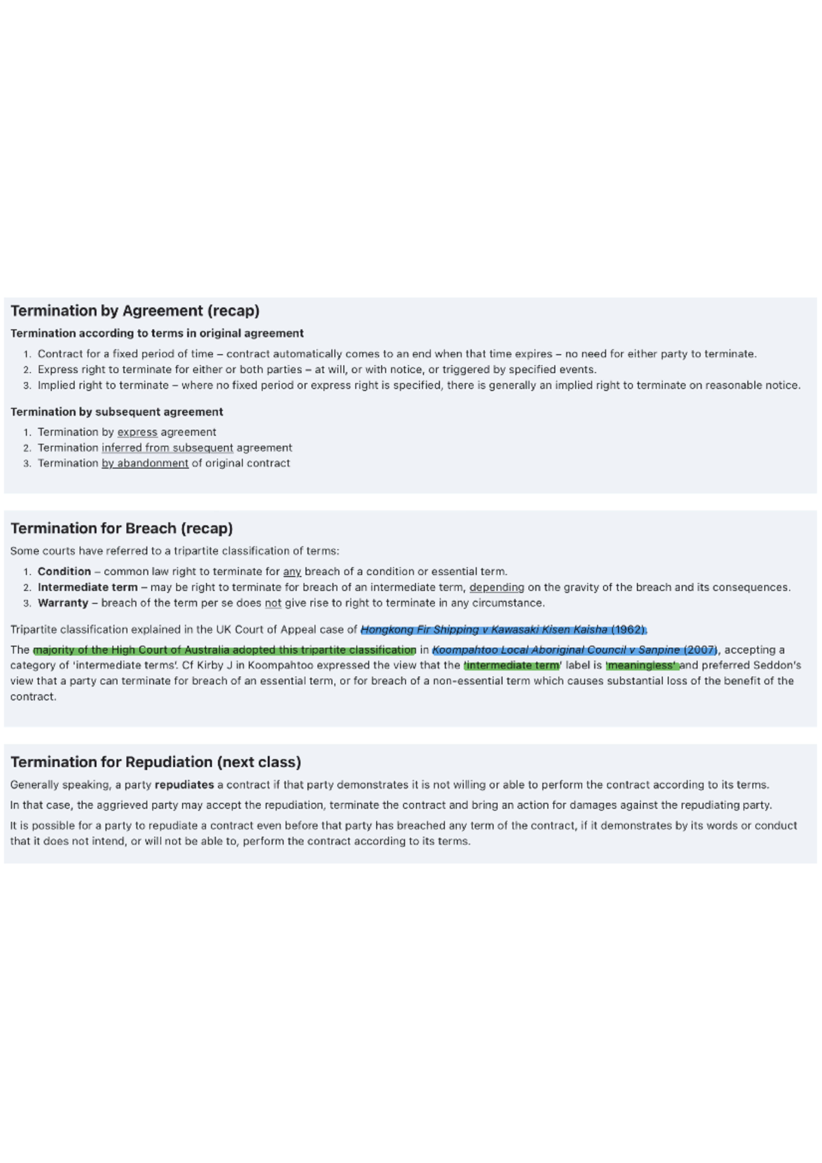 Module-3 ( Termination) - Termination byAgreement (recap ...