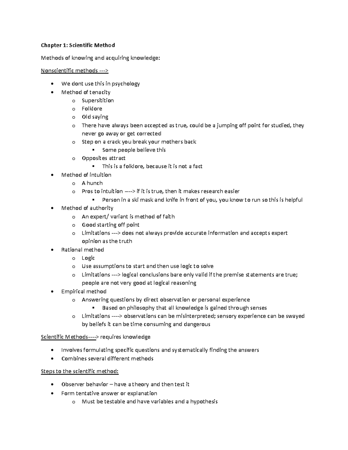 What is an example of a nomial scale - Chapter 1: Scientific Method ...