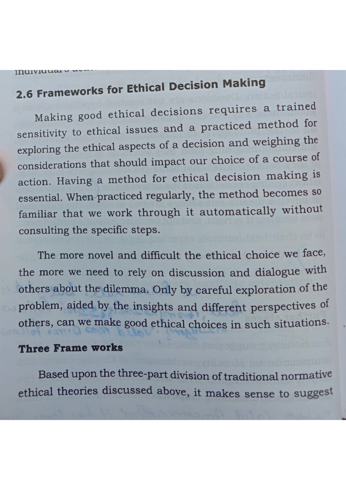 Ethical framework - Business studies - Studocu