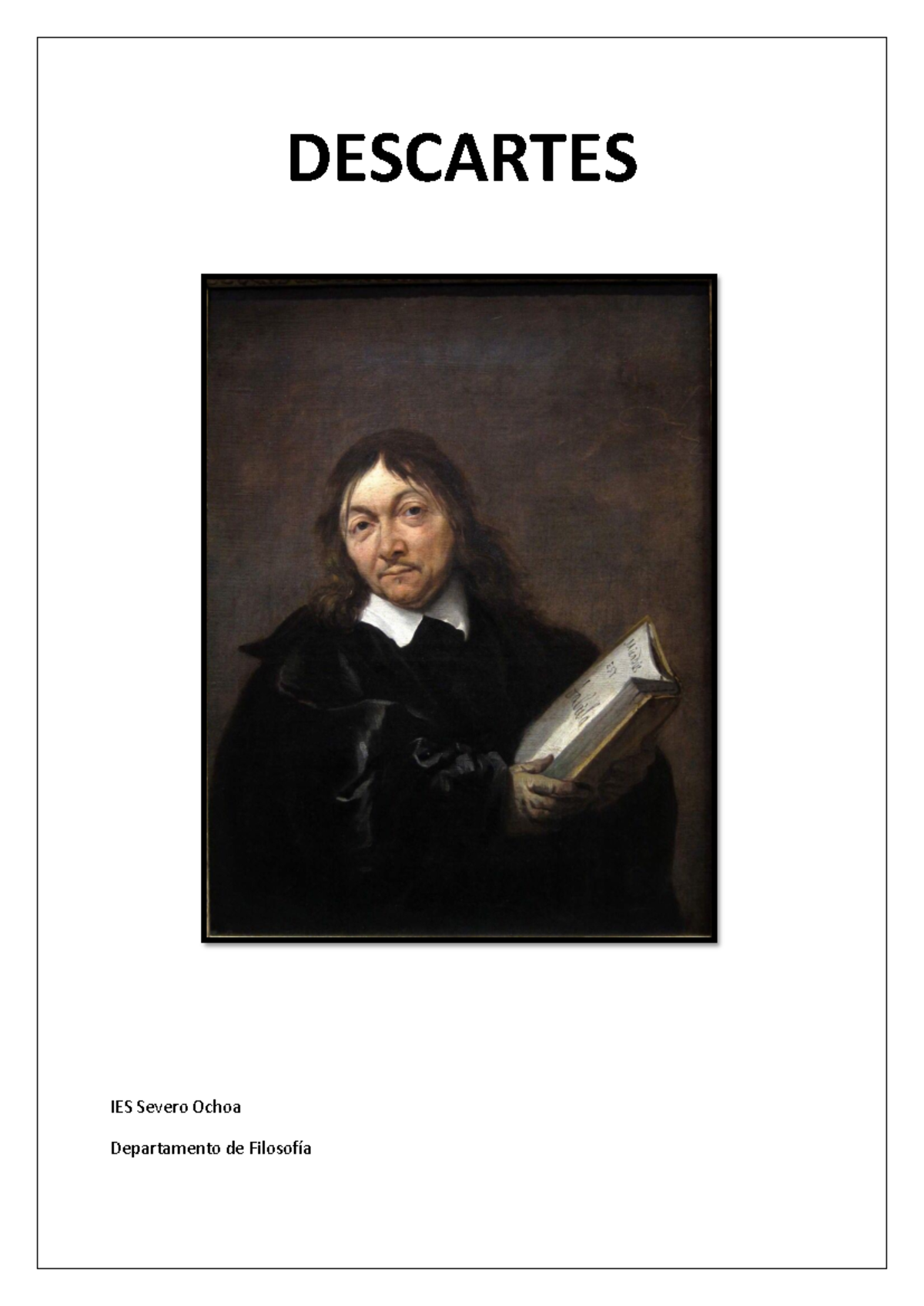 Descartes - filosofia - DESCARTES IES Severo Ochoa Departamento de ...