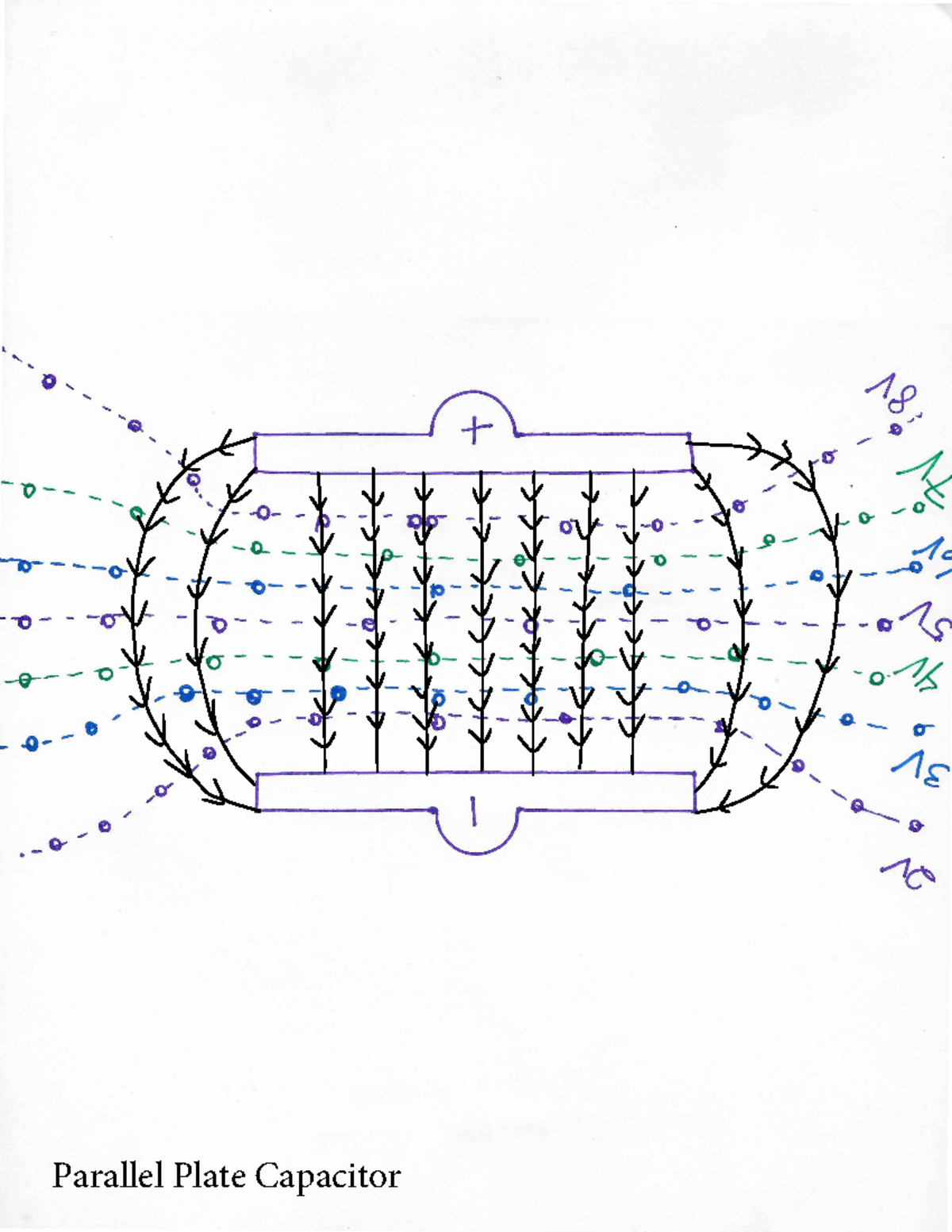 Electric Field Mapping - Parallel Plate Capacitor I ｾ＠ er ' 0 ' 0 ...