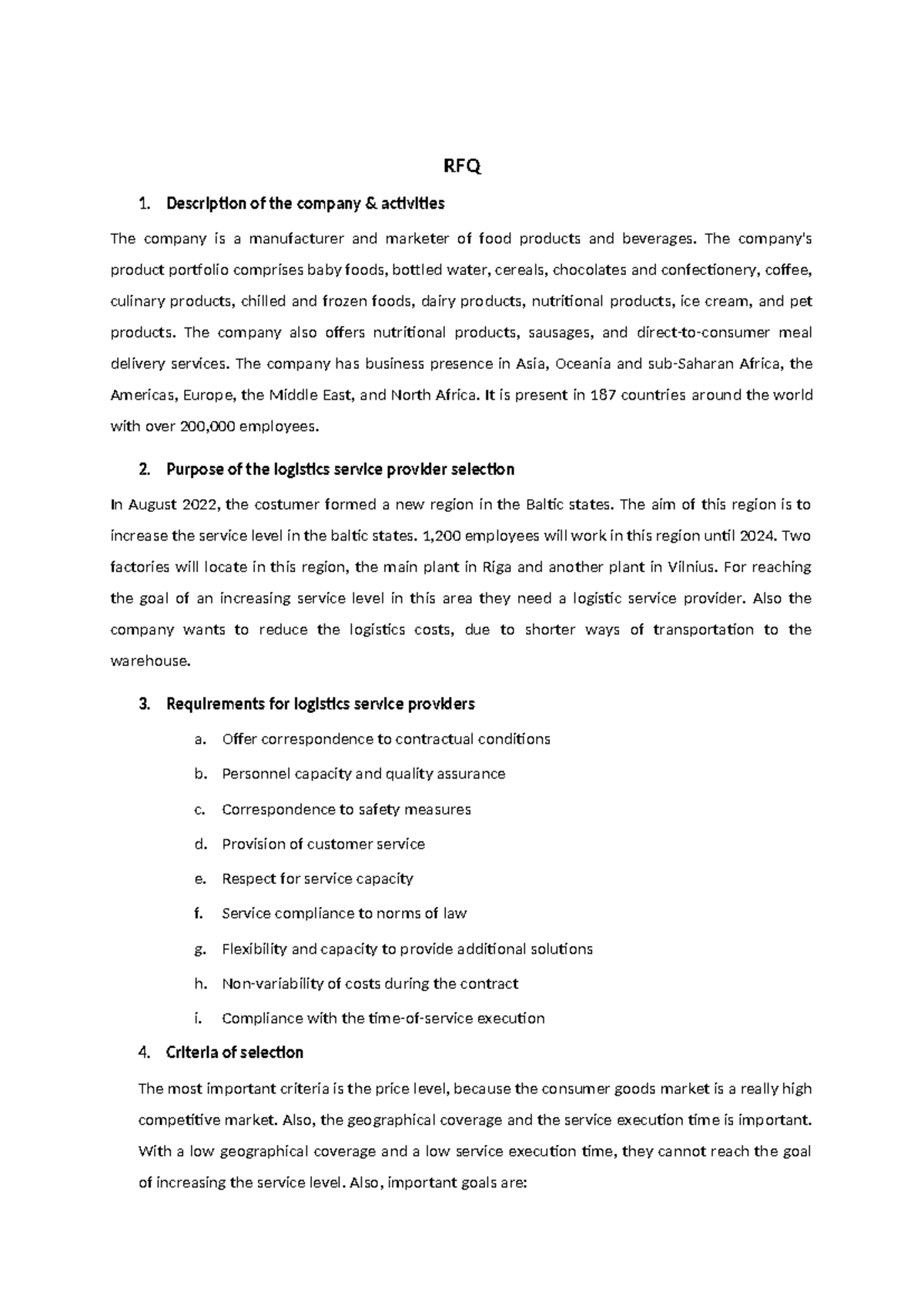 RFQ-Group 5 - Respuesta preguntas grupo 5 - RFQ Description of the ...