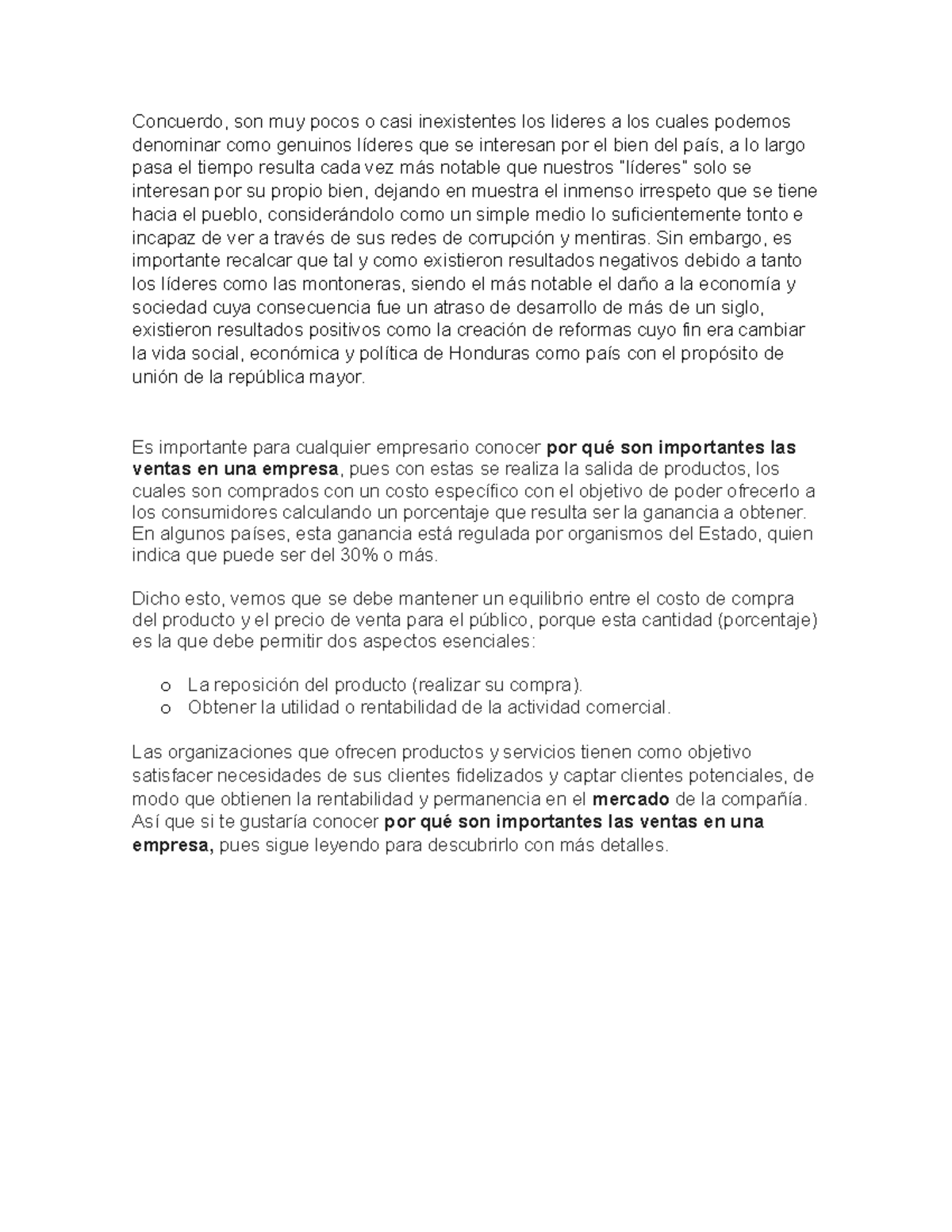 Concuerdo - ..,.,., - Concuerdo, son muy pocos o casi inexistentes los ...