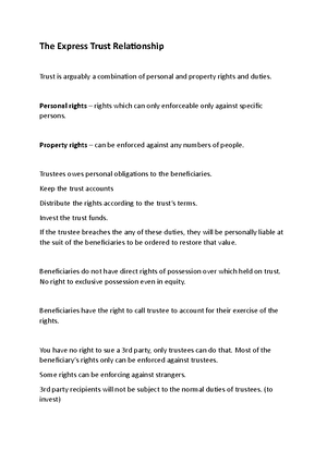 The Declaration of Trust - The Declaration of Trust Expression of an ...