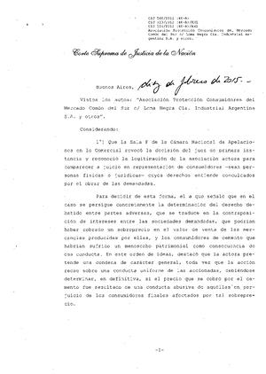 Vicente Robles Samcicif c. Estado Nacional (Servicio Nacional de ...