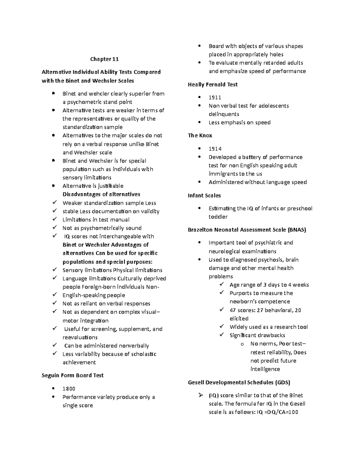 Chapter 11 cohen io psych - Chapter 11 Alternative Individual Ability ...