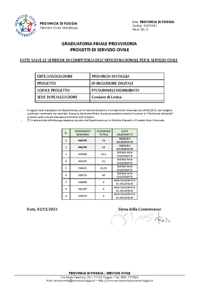 Tabella conversione voti - TABELLA EQUIVALENZE* ECTS Valutazioni fuori ...