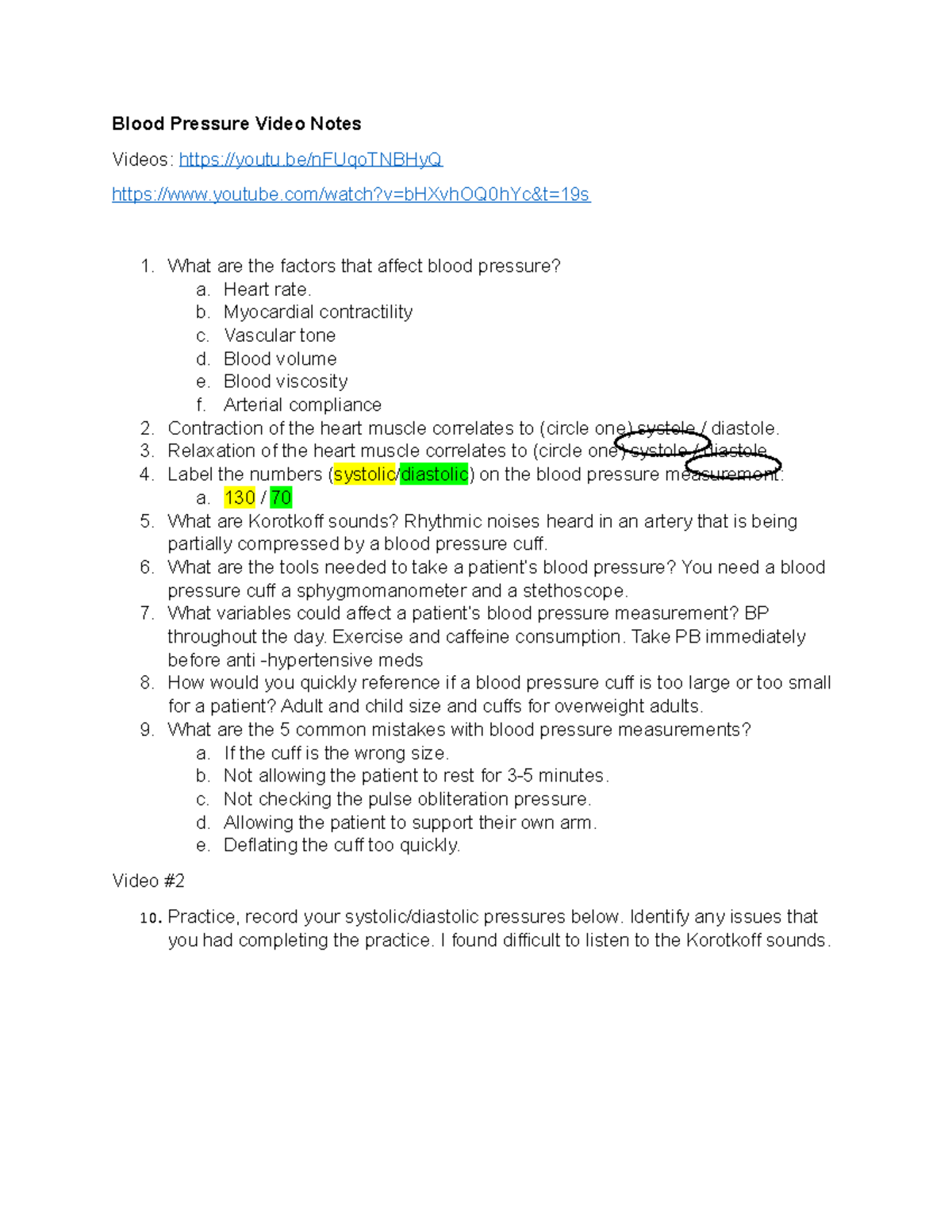 Blood Pressure Video Notes - Blood Pressure Video Notes Videos: youtu ...