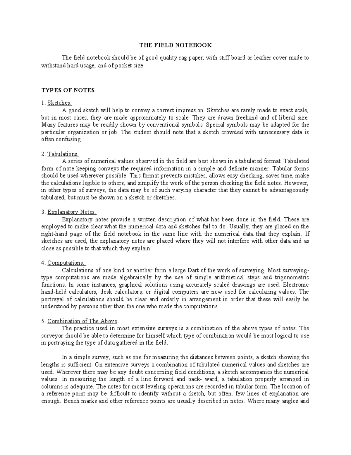 THE- Field- Notebook - STUDY - THE FIELD NOTEBOOK The field notebook ...