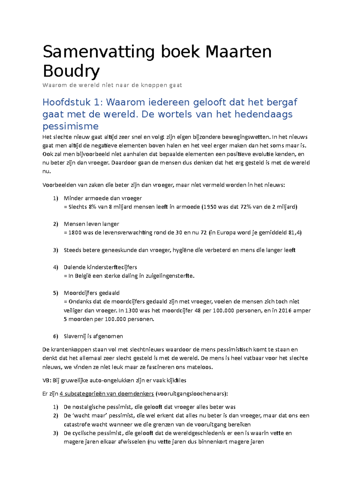 Boek Maarten Boudry samenvatting - Samenvatting boek Maarten Boudry ...