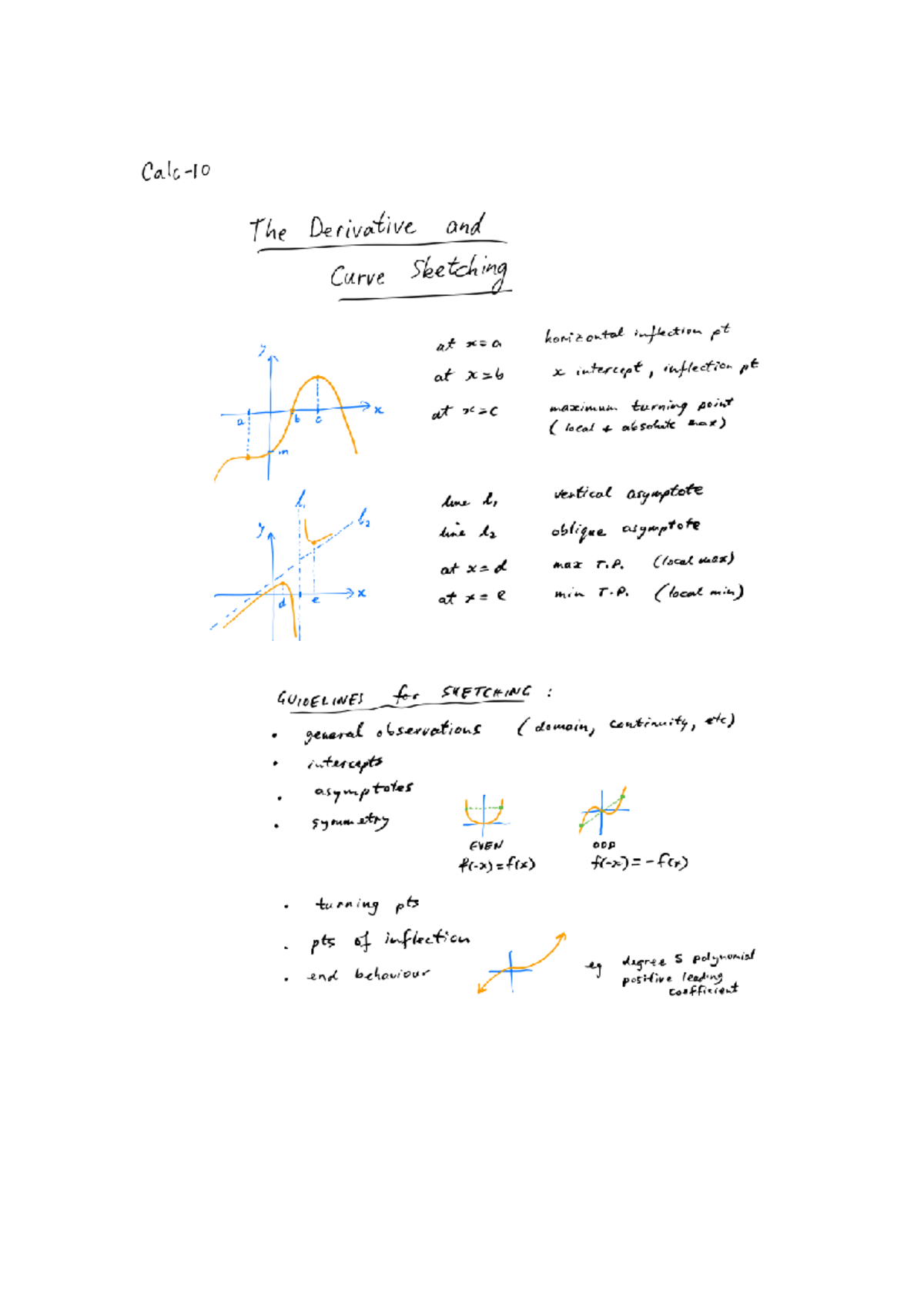 Calculus Topic Notes Semester 1 - MATH1013 - Studocu