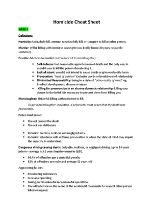 Case Study 2 Homicide - Question 1 The offender, Shaun McNeil, was ...