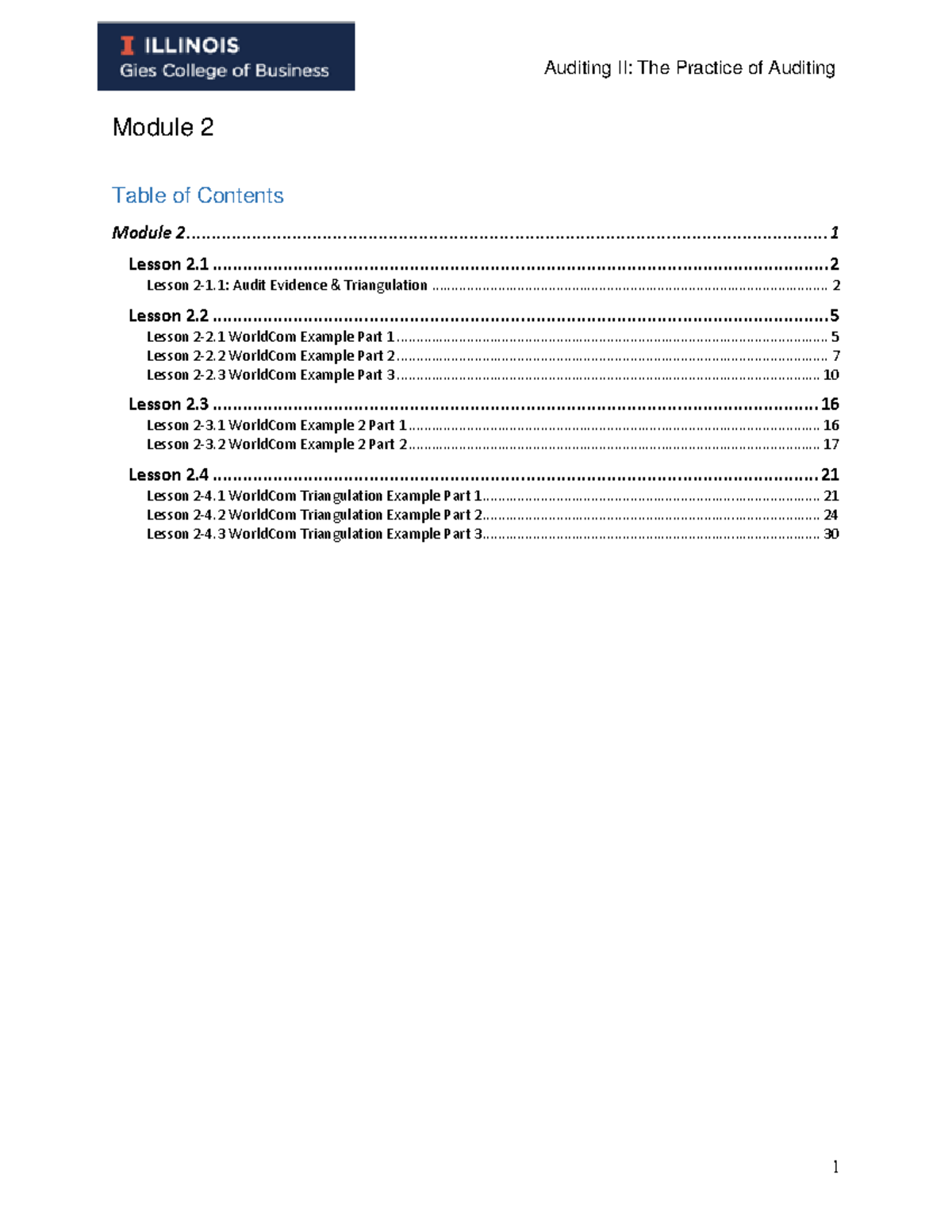 M2(pdf) - COURSERA - Table of Contents Module Module Lesson 2 Lesson 2 ...