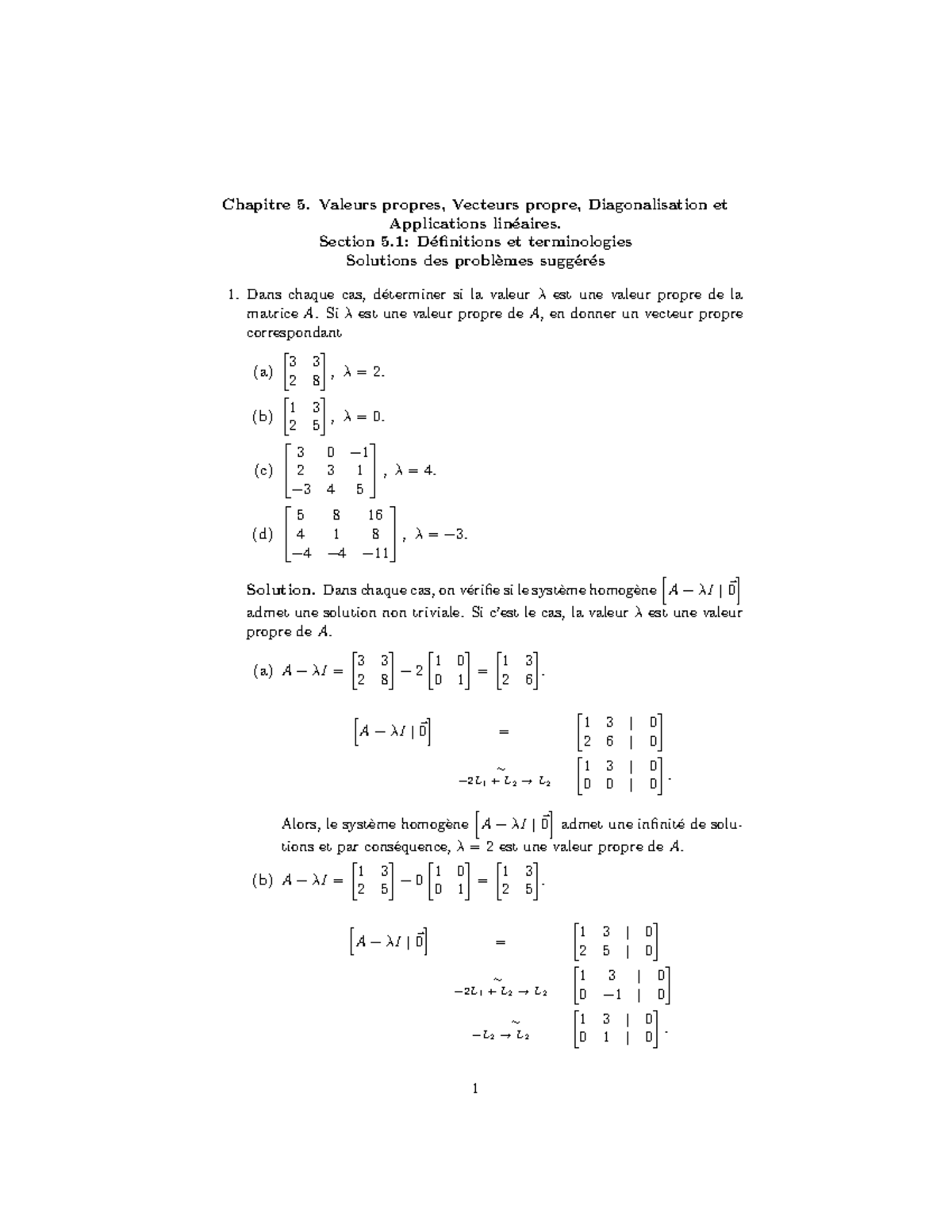 Solsugg 5 - Chapitre 5. Valeurs propres, Vecteurs propre ...