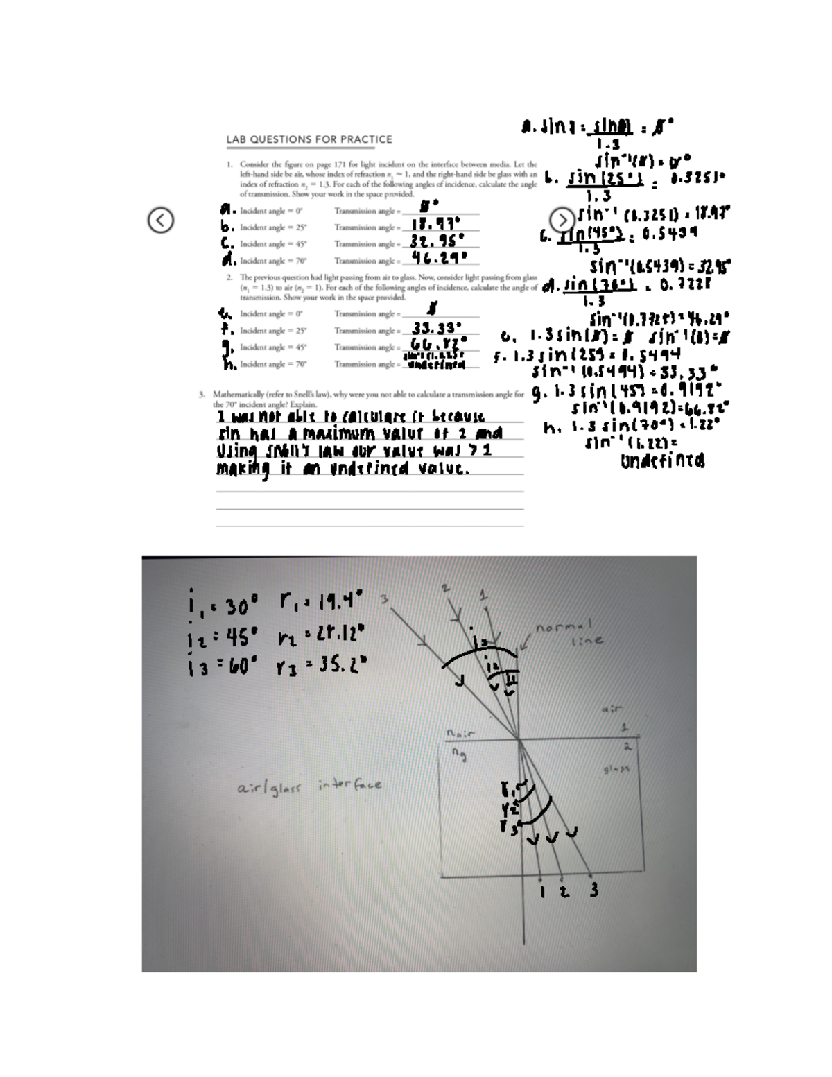 Refraction Lab - PHY2054L - USF - Studocu