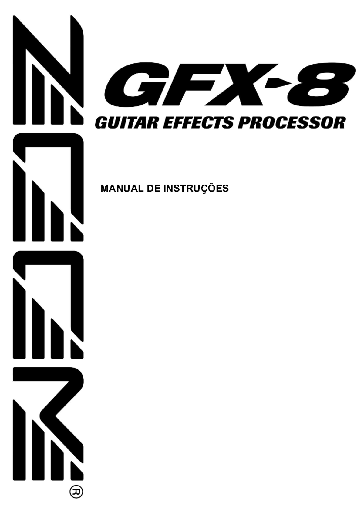 Manual ZOOM GFX-8- Traduzido - MANUAL DE INSTRUÇÕES ÍNDICE Conexão ...