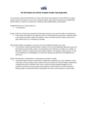 HIS 100 Module 2-1 Activity Research Question Complete - HIS 100 Module ...