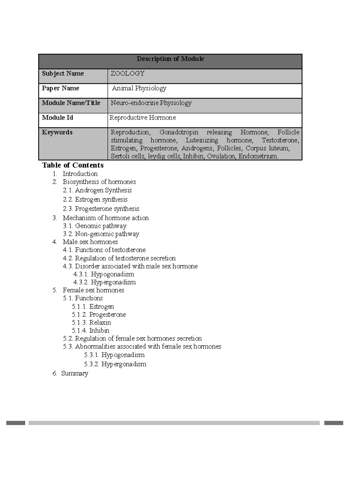 Endocrinology-calicut university lecture note - Animal Physiology ...