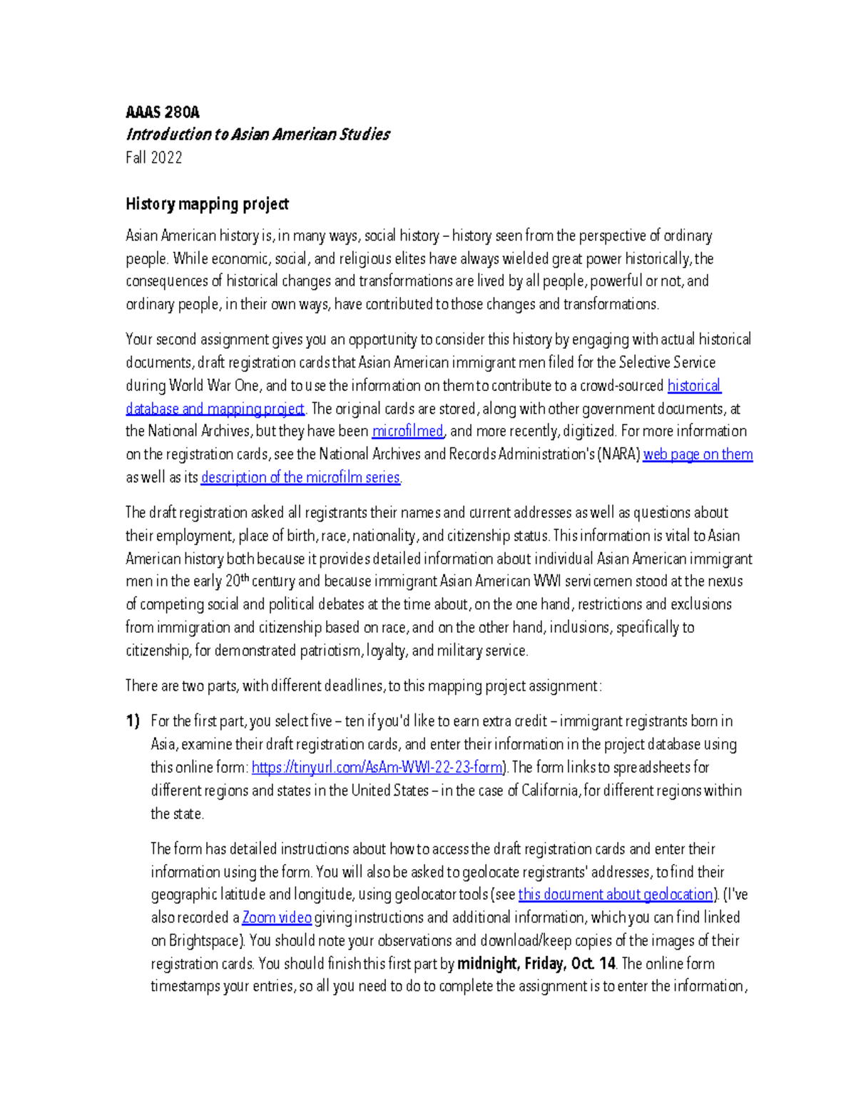 AAAS280 mapping project - AAAS 280A Introduction to Asian American ...