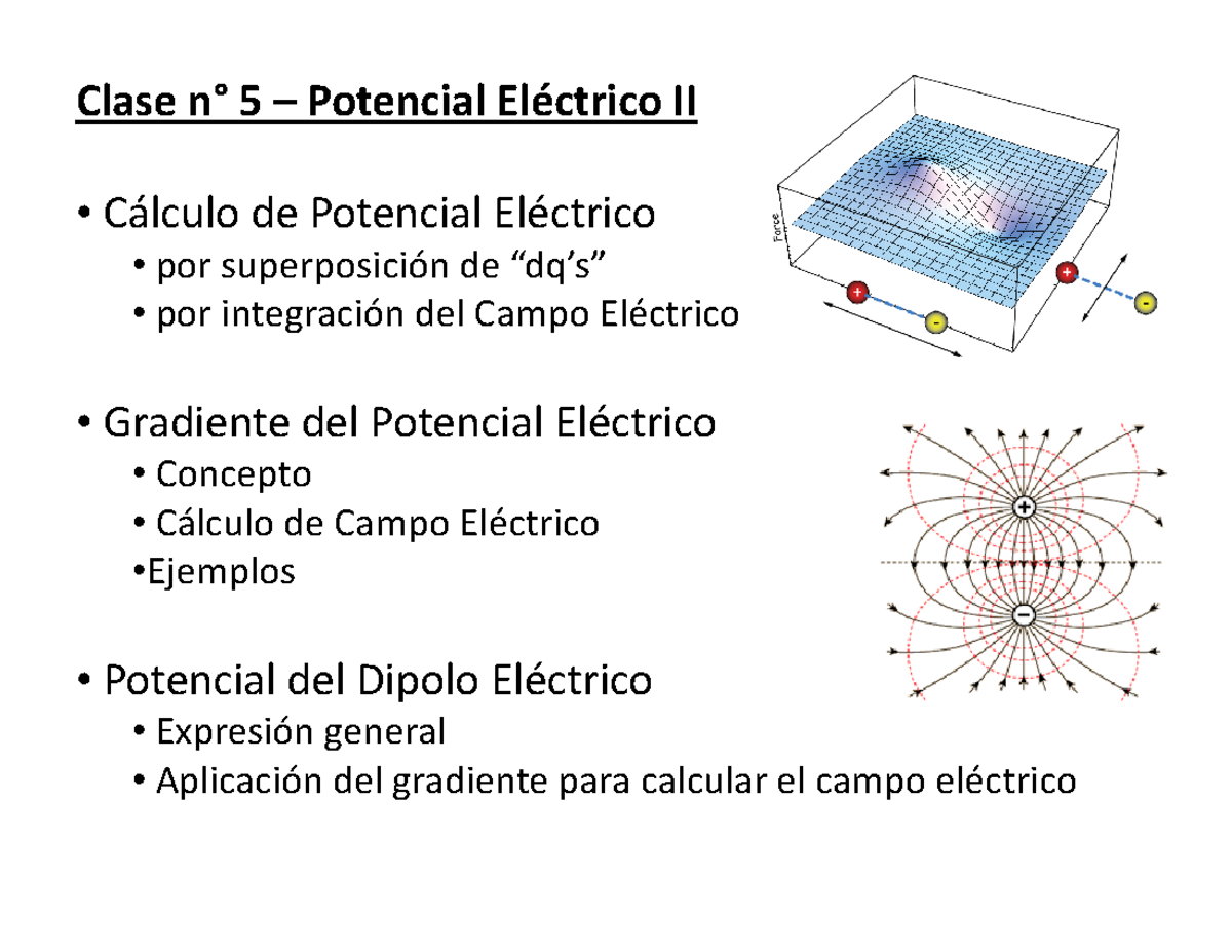 Clase 05 a - Apuntes 1 - Clase 5 Potencial II de Potencial por de por ...