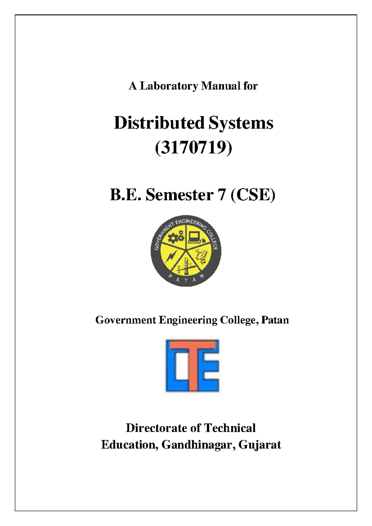 DIS Practical - Ravi Singh Patel - A Laboratory Manual for Distributed ...