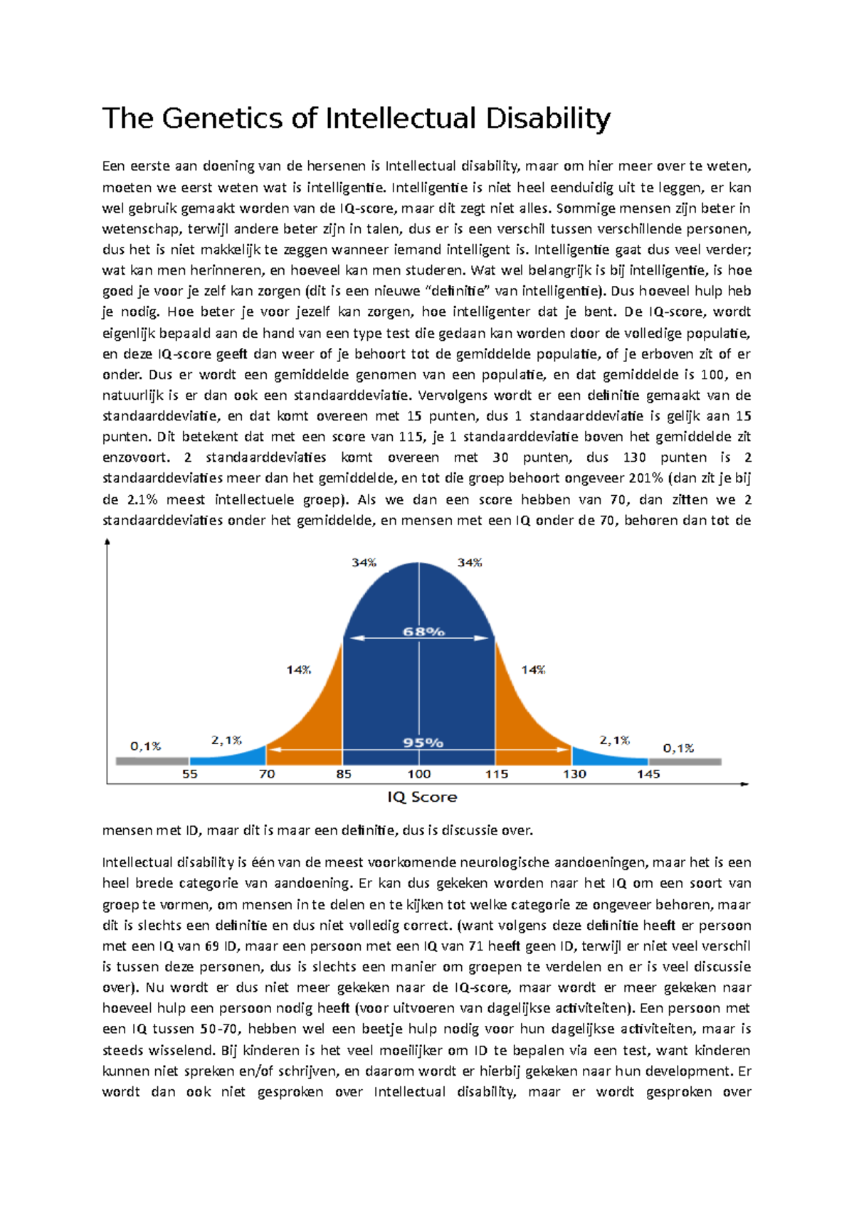 Samenvatting Neurogenetica - The Genetics of Intellectual Disability ...
