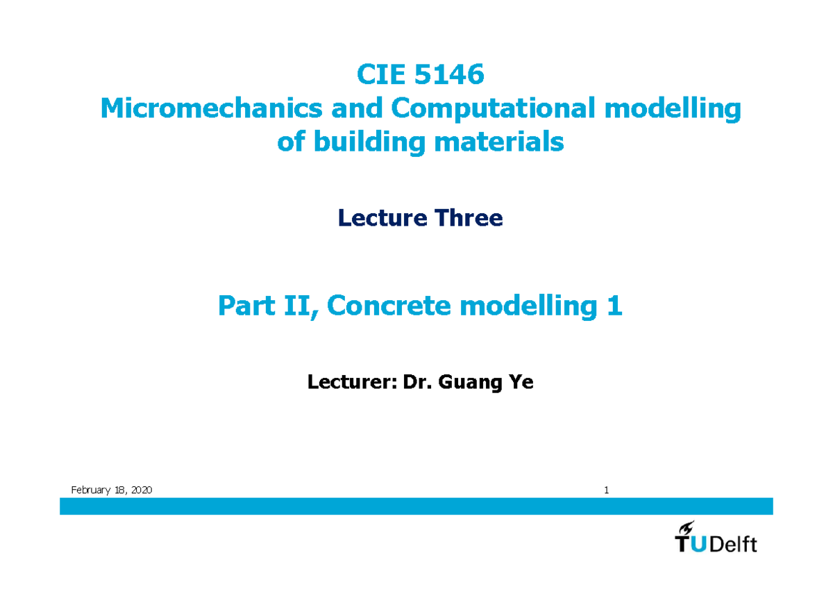 Lecture 3&4 Ye 2020 - Class Slides - February 18, 2020 1 Lecture Three ...