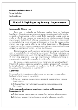 Logic in pagbasa at pagsulat sa filipino university - Chapter 1 Logic 1 ...