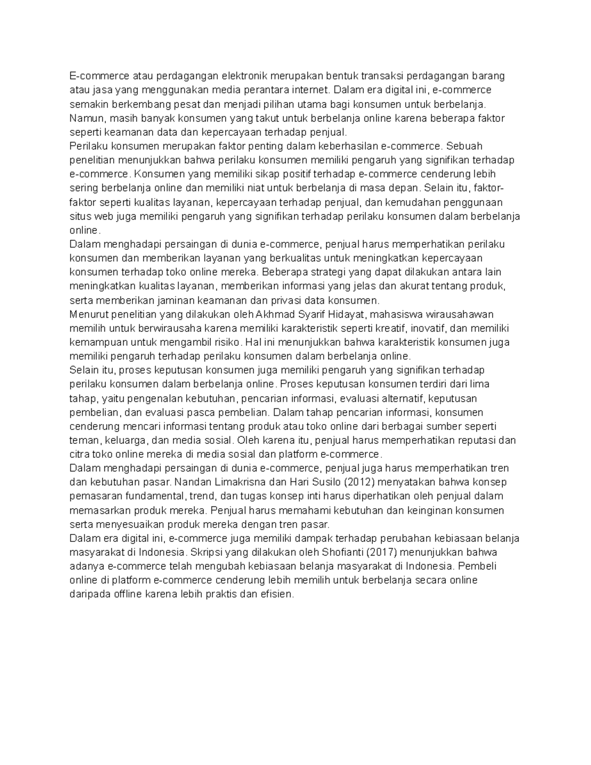 Untitled document - this is just example - E-commerce atau perdagangan ...