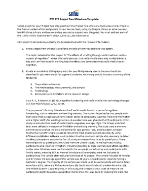 PSY 375 Module Two Lab Worksheet Template - PSY 375 Module Two Lab ...