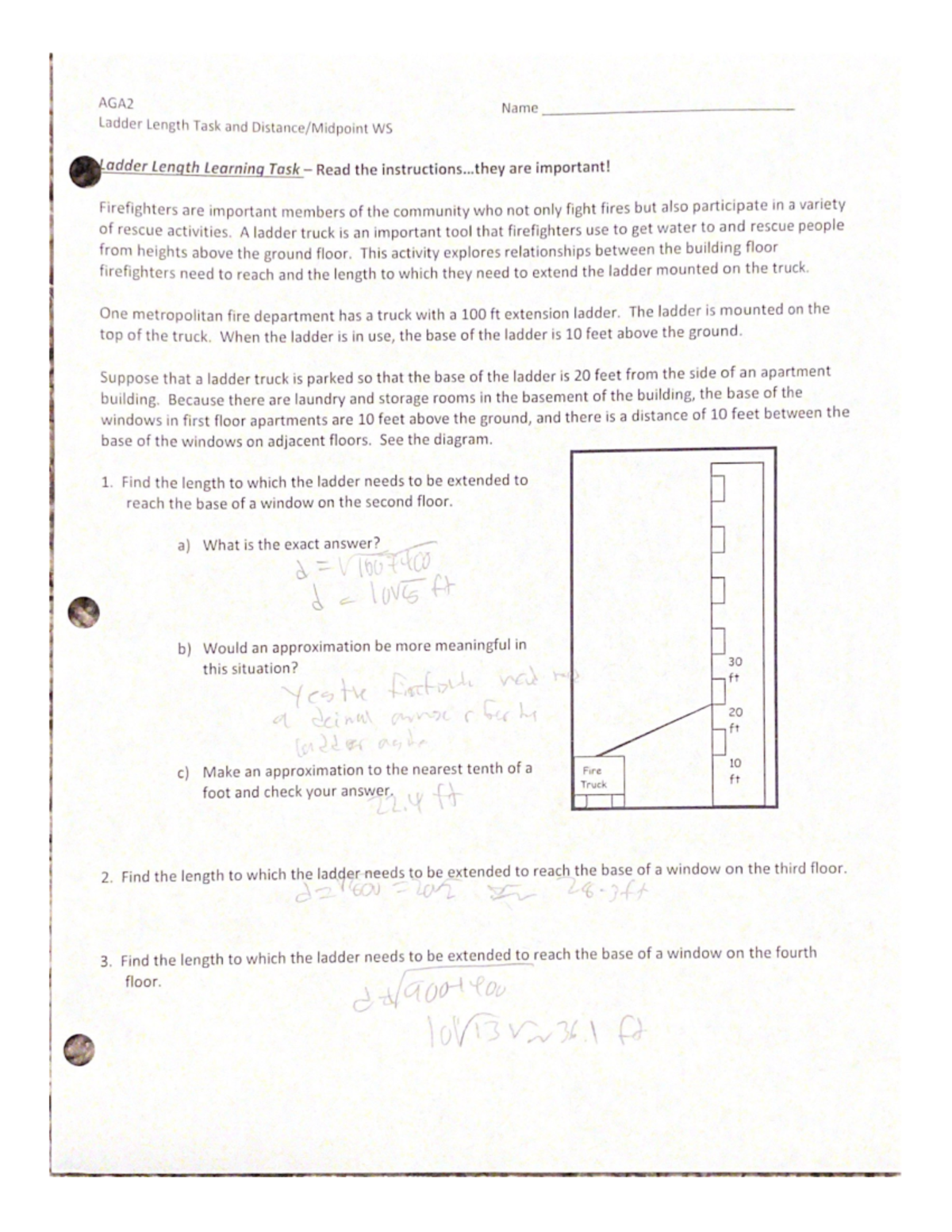 Scanned Documents - Accelerated Algebra 1- Unit 1 Test 2 Reasoning With ...