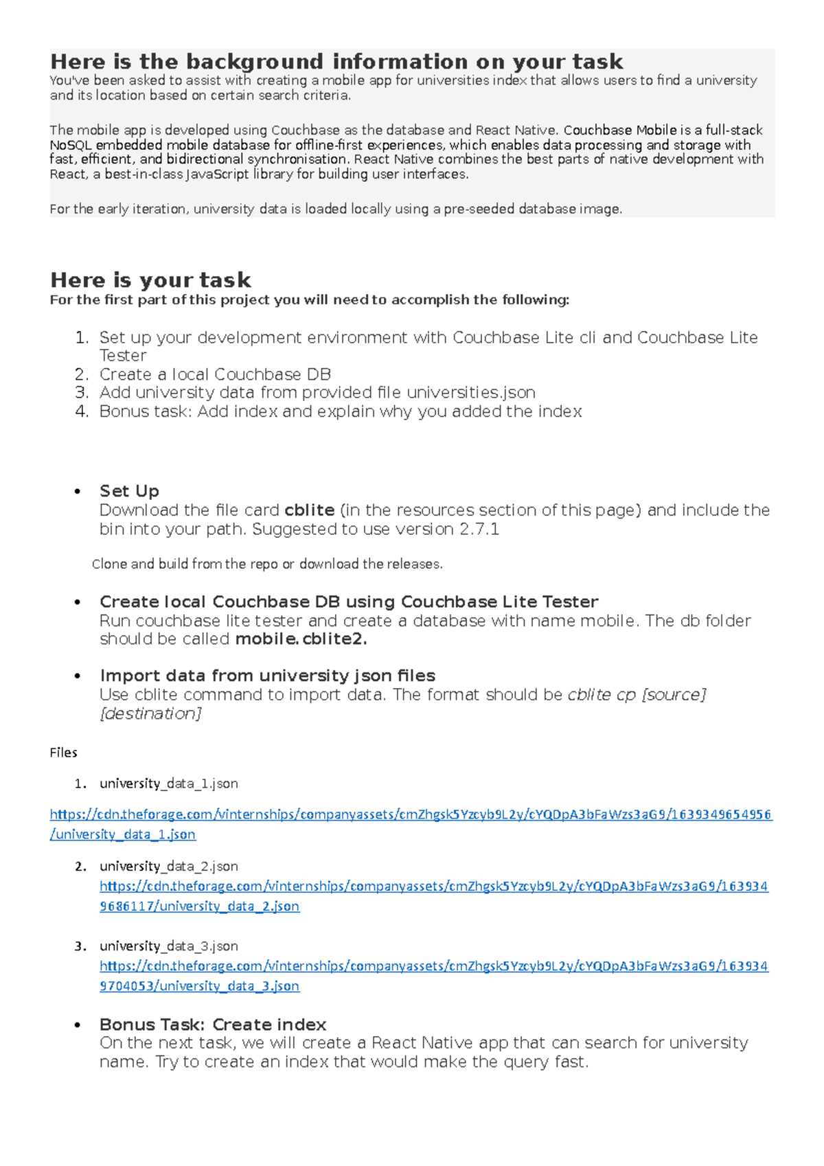 Dbms Project Here Is The Background Information On Your Task Youve Been Asked To Assist With 