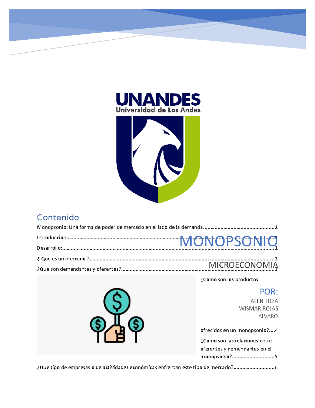 Monopsidio microeconomia - Contenido Monopsonio: Una forma de poder de ...